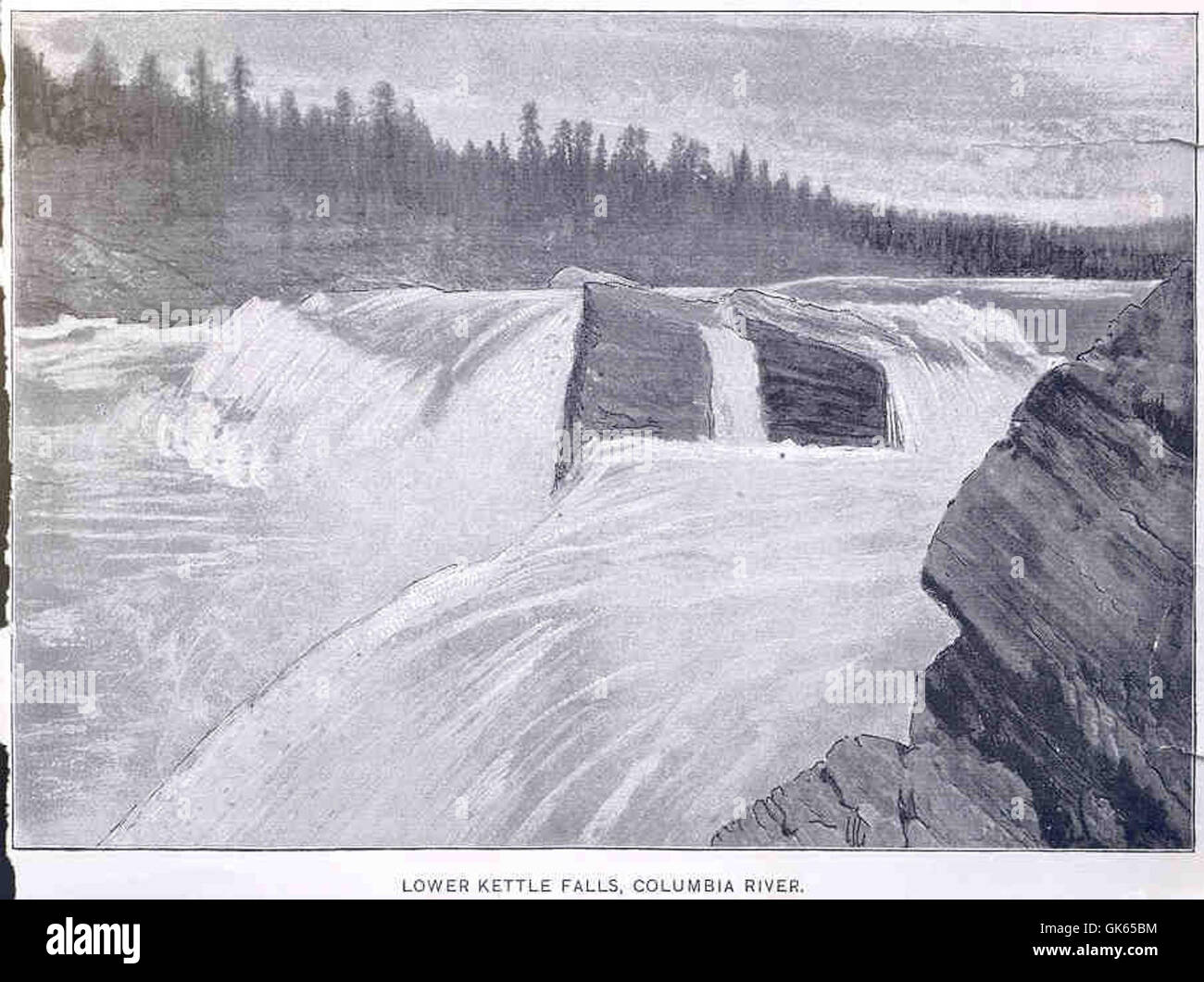 Map of kettle falls hi-res stock photography and images - Alamy