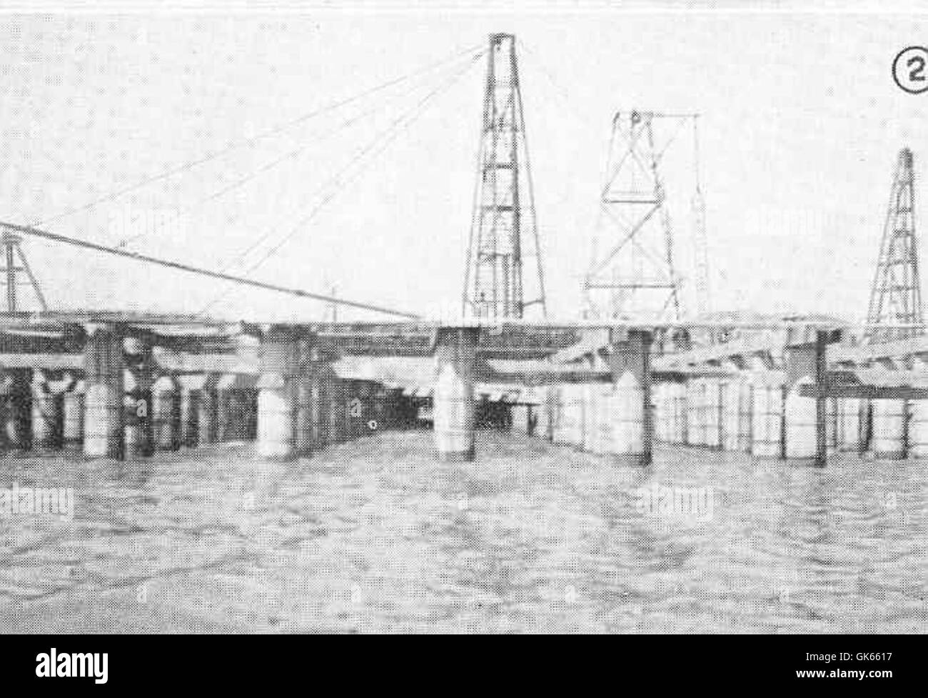 The outer end of Pier 34 in San Francisco during its construction ...