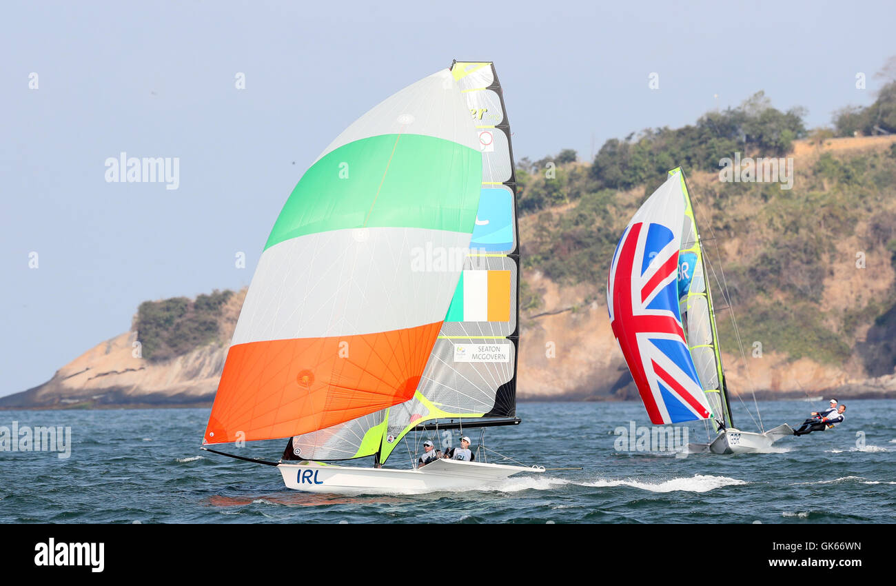 Ireland's Ryan Seaton and Matthew McGovern (left) and Great Britain's ...