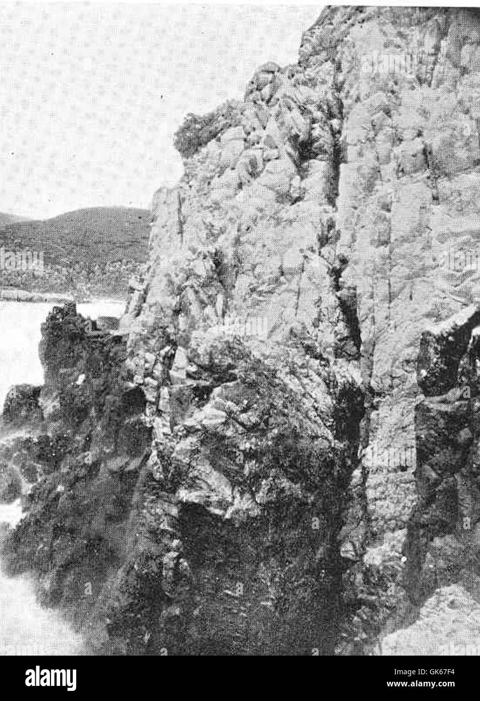 50794 Cliffs of Marble near the Western Side of North-West Bay ...