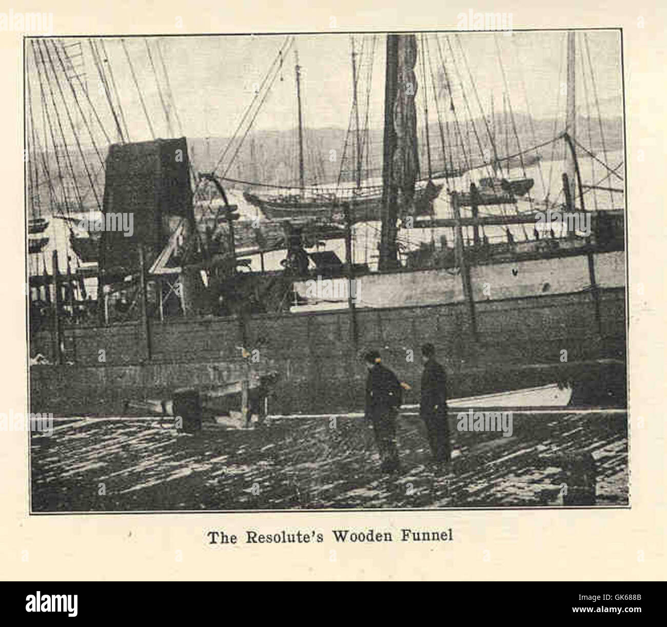 The wooden funnel of the RMS Resolute was a distinctive feature of the ...
