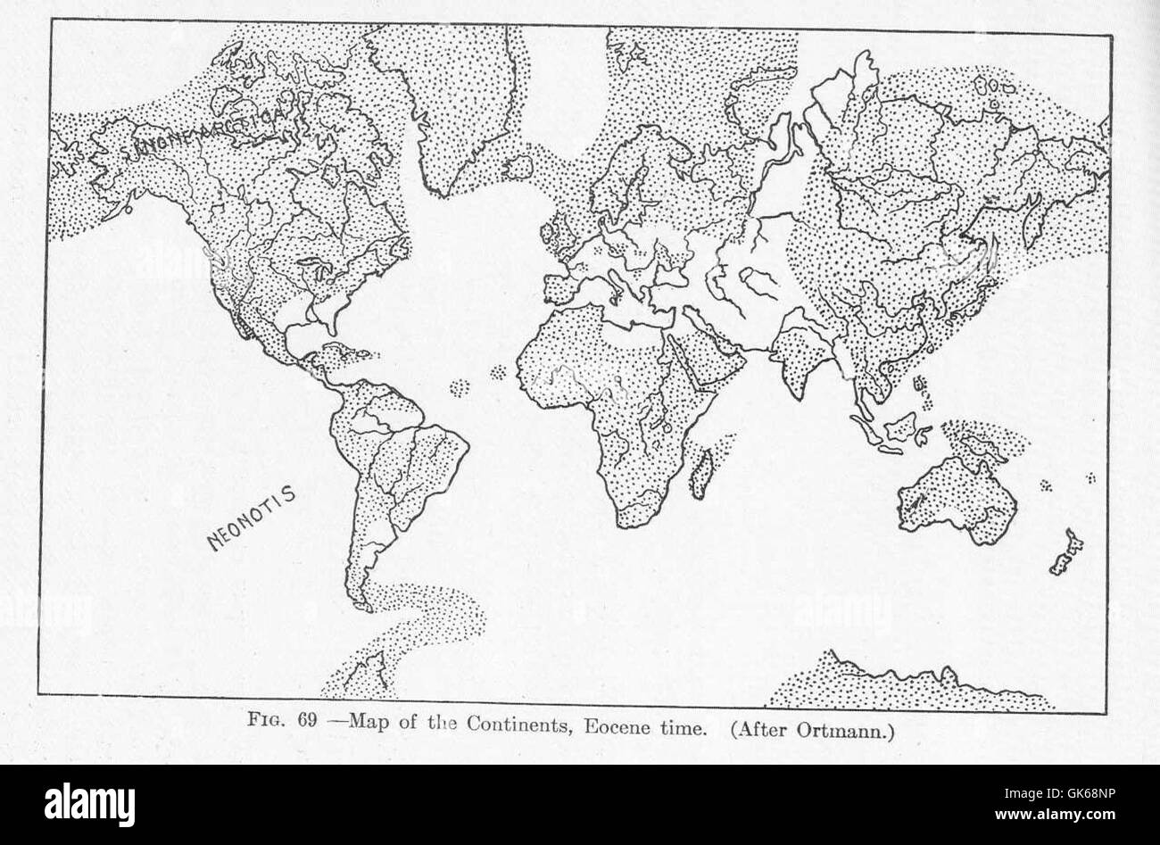 This map illustrates the continents during the Eocene epoch, providing ...