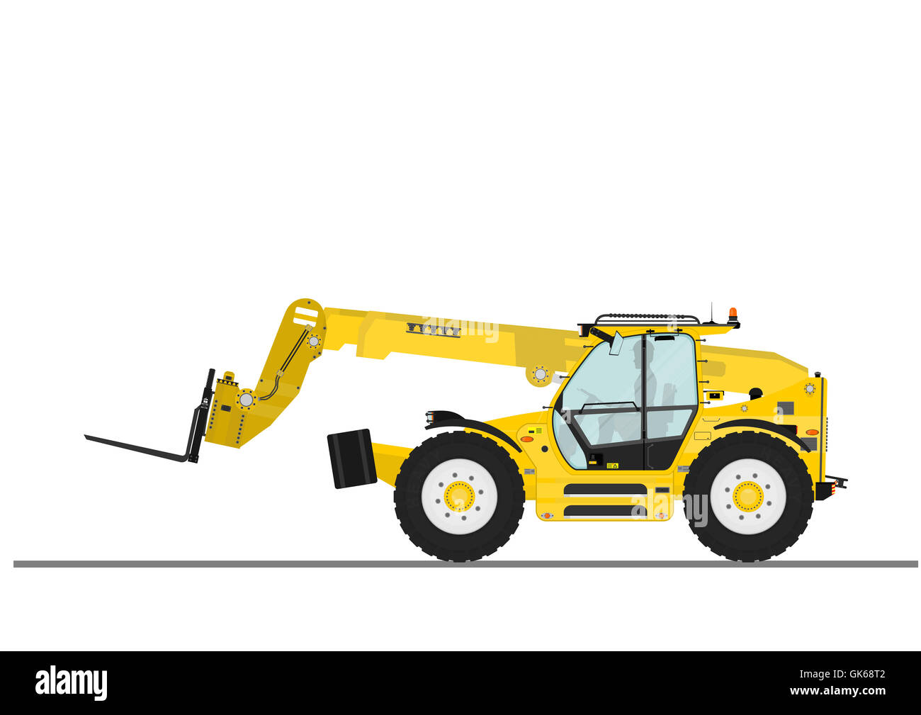 Construction telehandler Cut Out Stock Images & Pictures - Alamy