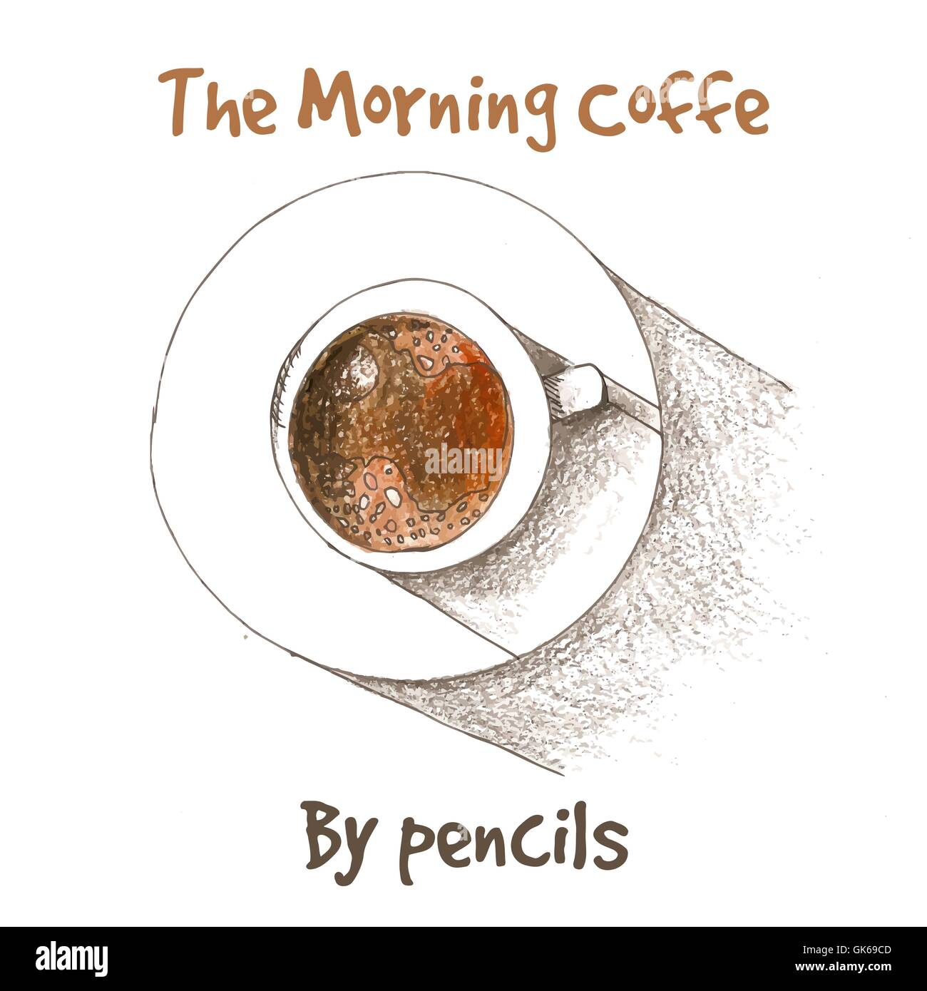 Cafe bar graphic color Cut Out Stock Images & Pictures - Alamy