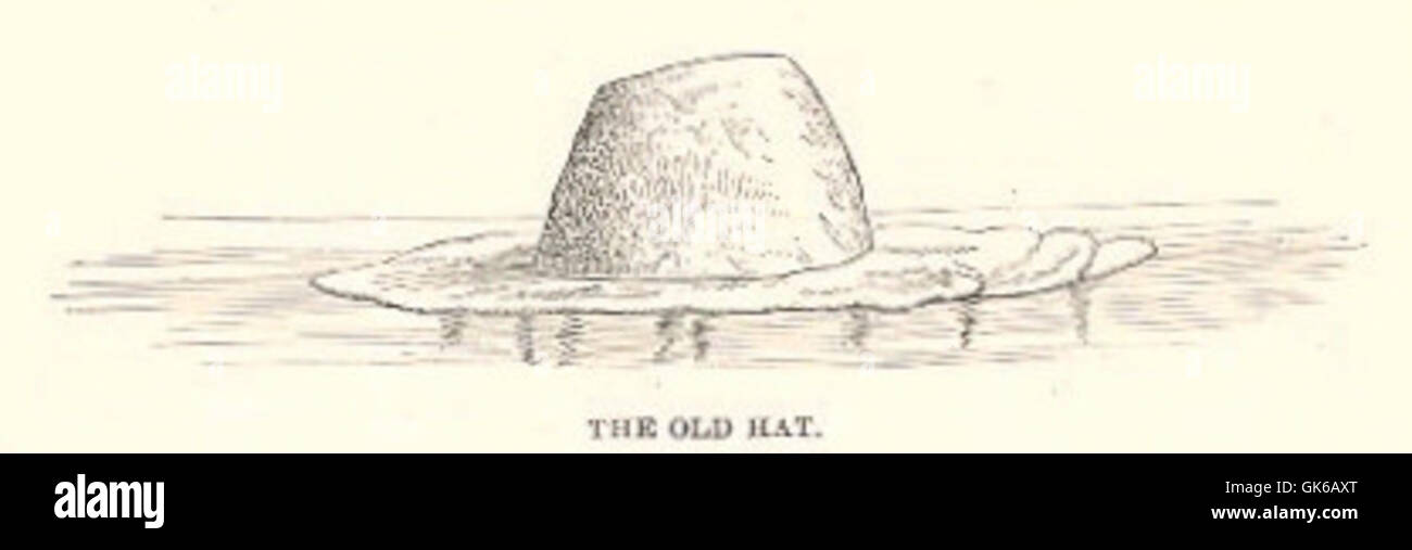This illustration, labeled '53023 Old Hat,' features an antique book ...