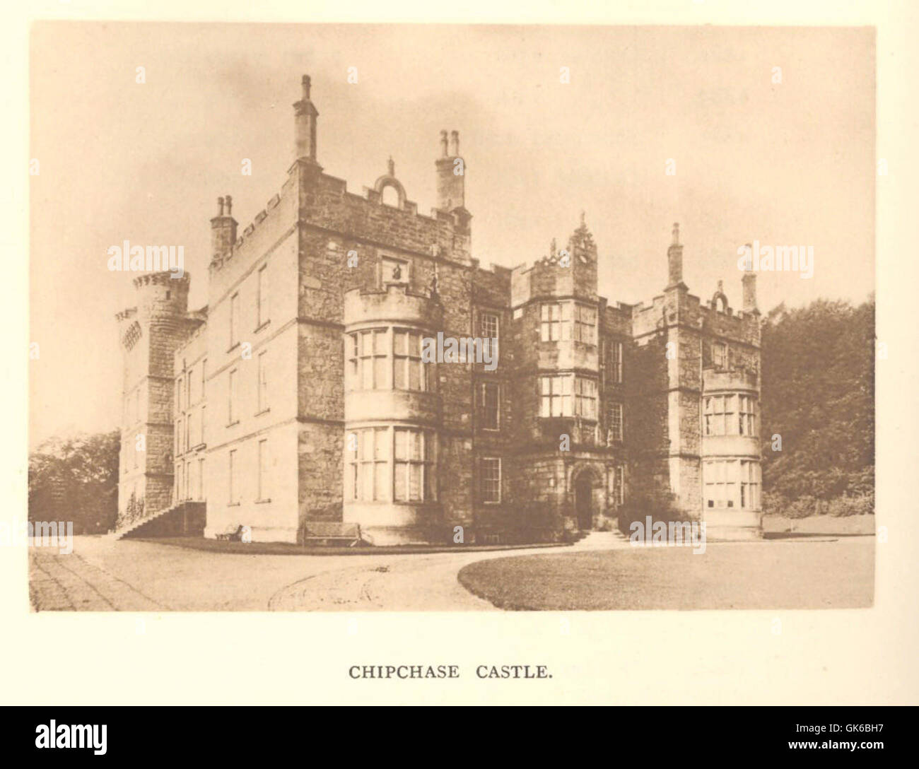 Chipchase Castle, located in Northumberland, England, is a historical ...