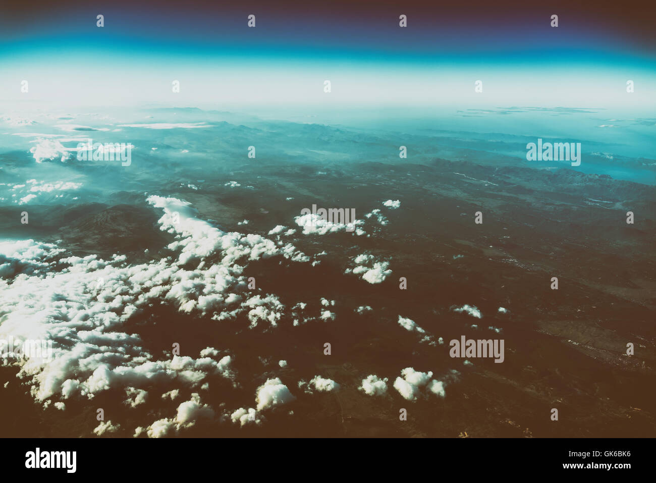 High Altitude Photo Of Planet Earth Horizon Stock Photo - Alamy