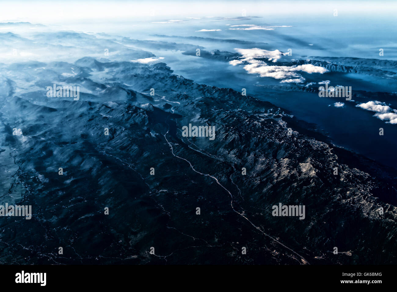 High Altitude Photo Of Planet Earth Horizon Stock Photo - Alamy