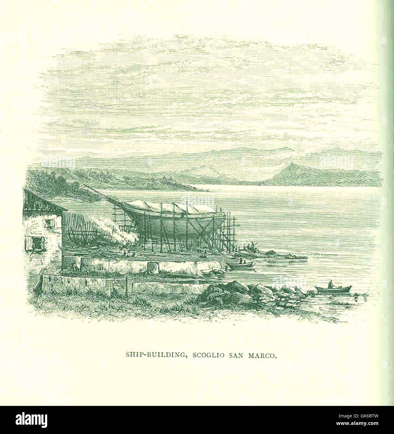 The shipbuilding activity at Scoglio San Marco, an important historical ...