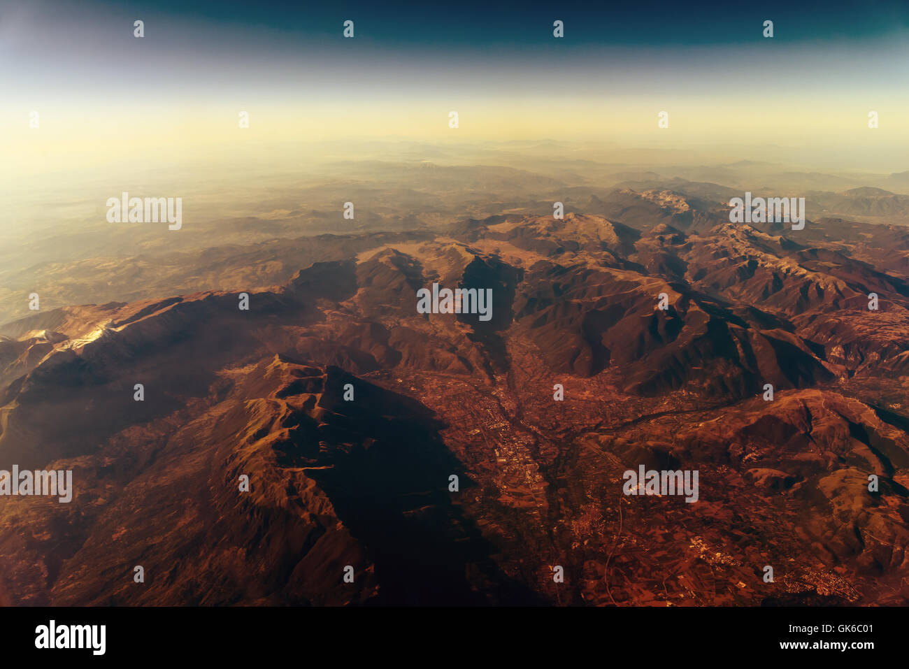 High Altitude Photo Of Planet Earth Horizon Stock Photo - Alamy