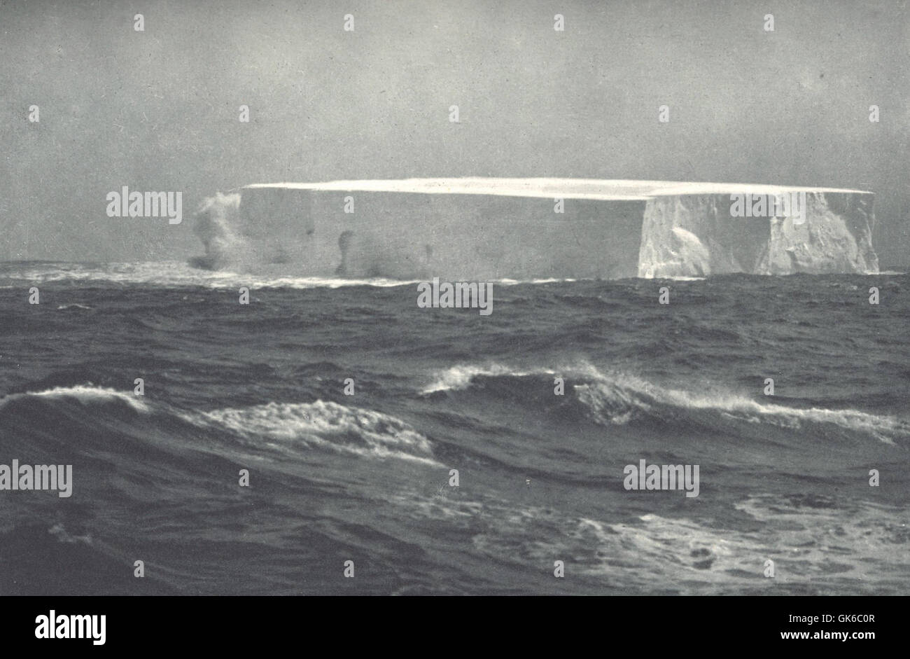 This table-shaped iceberg was observed during a northeast storm on ...