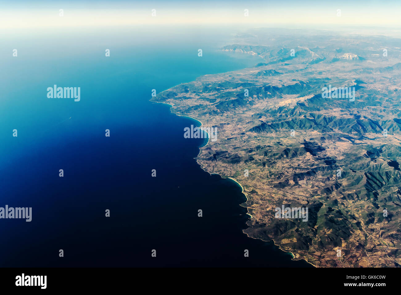 High Altitude Photo Of Planet Earth Horizon Stock Photo - Alamy