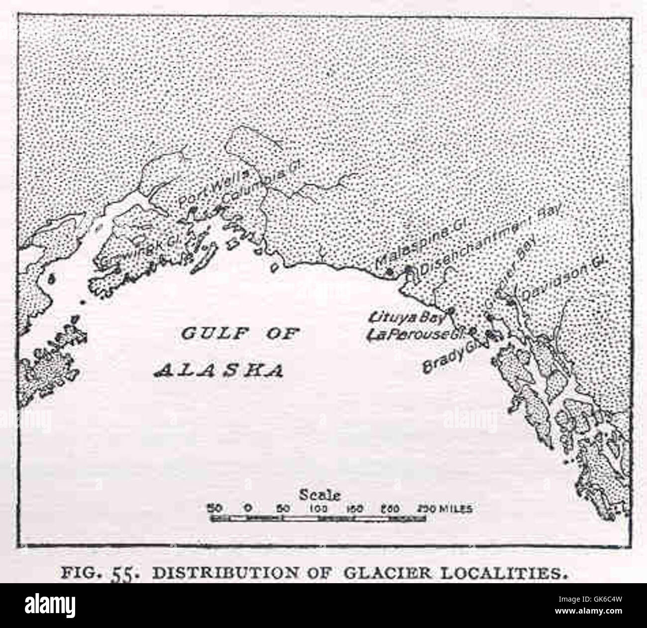 Ice age glacier map hi-res stock photography and images - Alamy