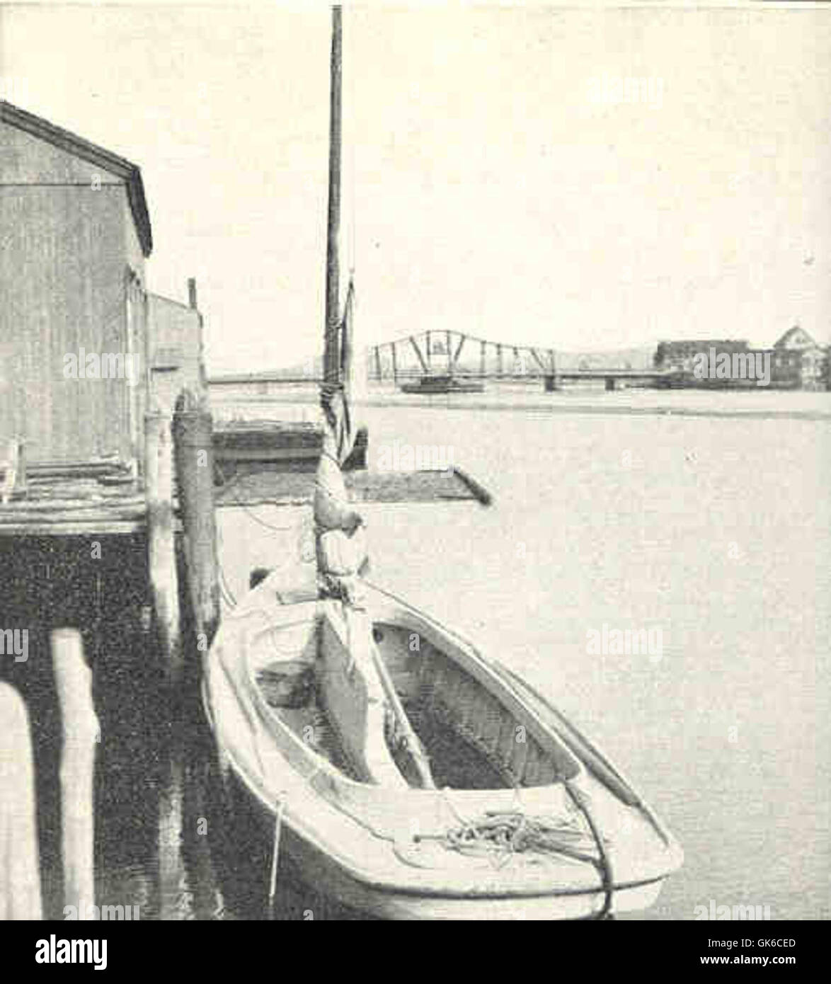 A small sailing boat traditionally used for tonging oysters in the ...