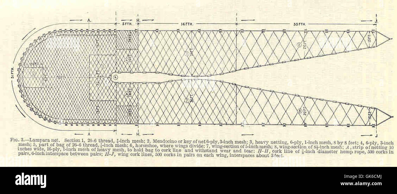 The Lampara net is a traditional fishing net used in coastal waters to ...