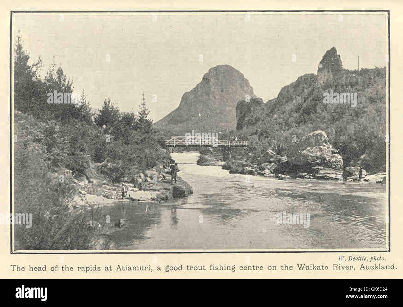 On the waikato at atiamuri on the waikato at atiamuri hi-res stock ...