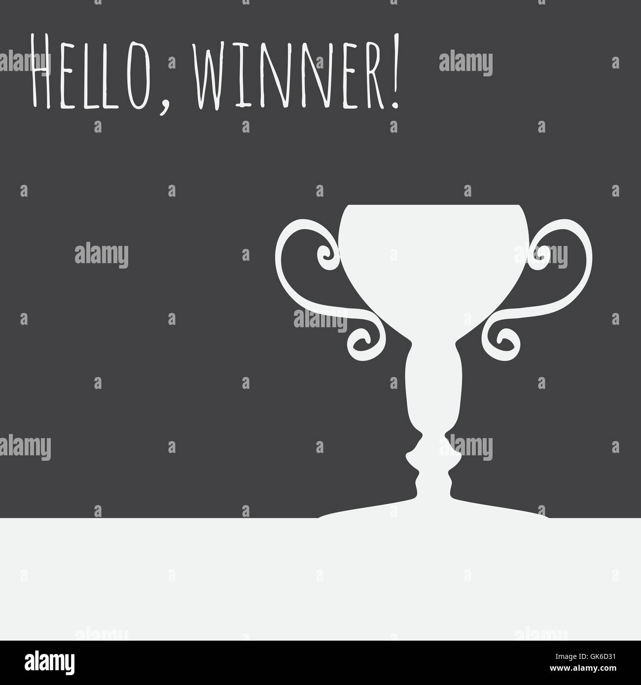 Hello competition winner Stock Vector Images - Alamy