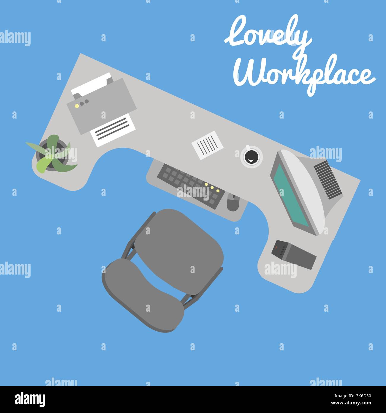 Workplace work Stock Vector Images - Alamy