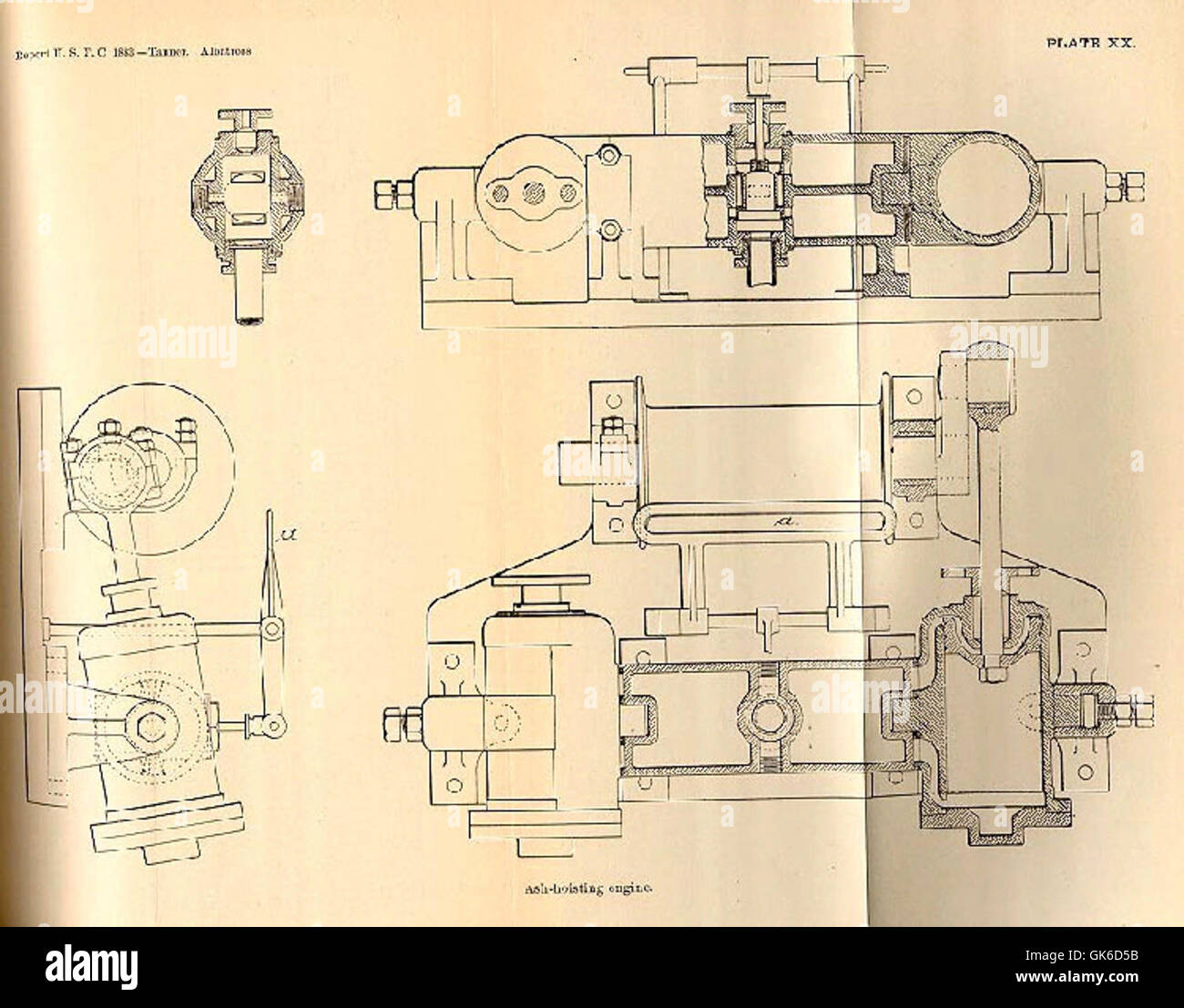 32816 Ash-Hoisting Engine -aboard the Albatross Stock Photo - Alamy