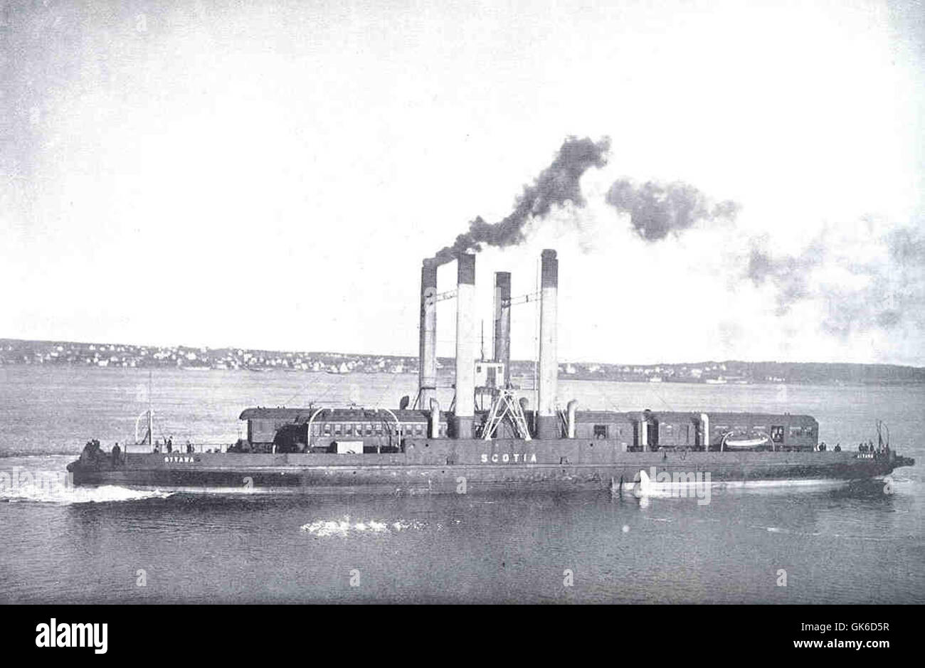 The Transfer Ferry operated by the Intercolonial Railway at the Strait ...