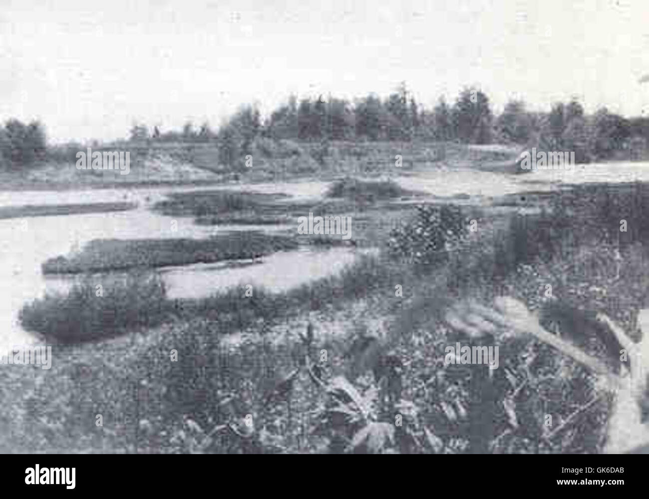 35468 Auglaize River, 2 miles above Defiance, Ohio, showing the small ...