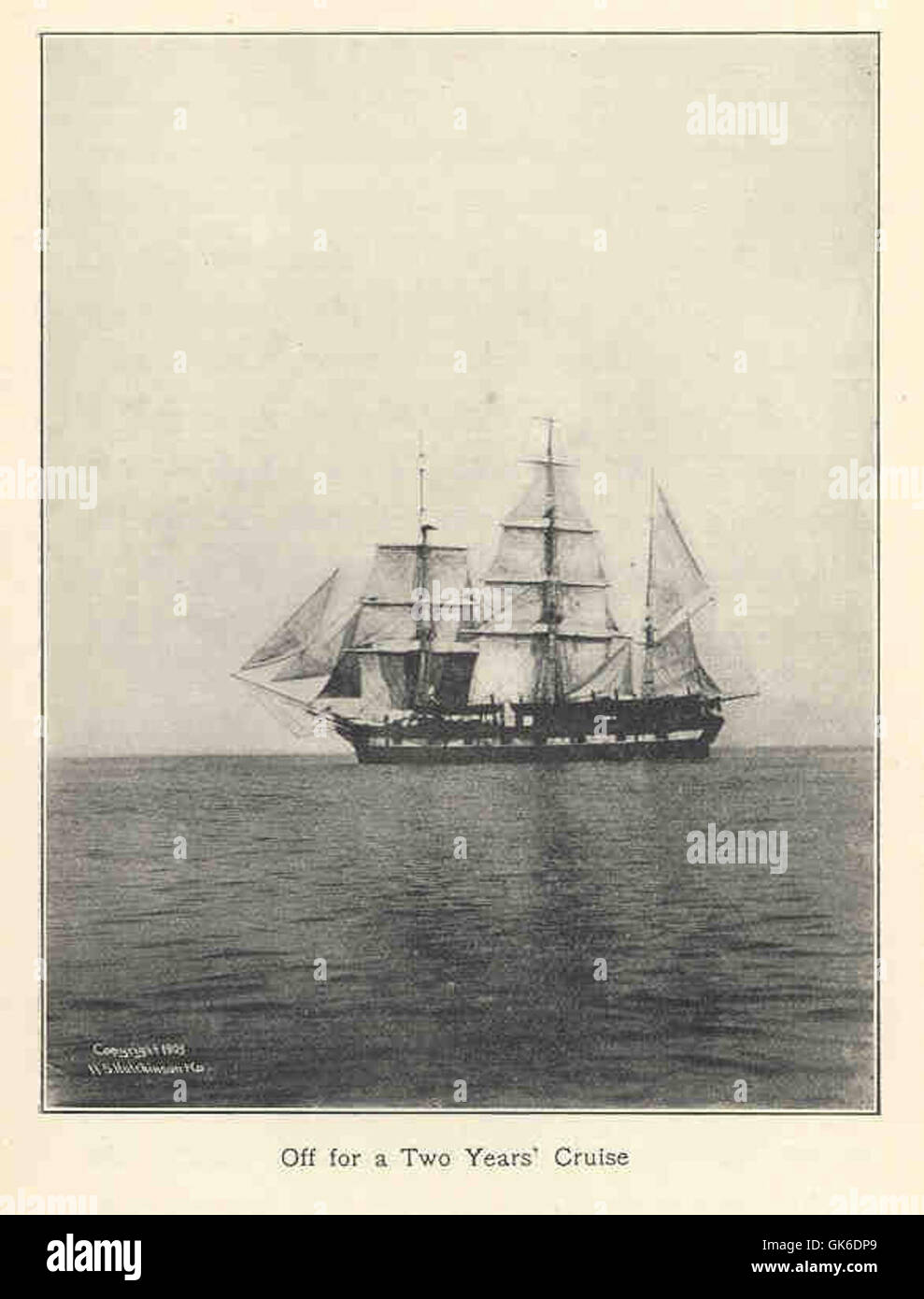 The ship depicted is preparing for a two-year-long cruise. Such long ...