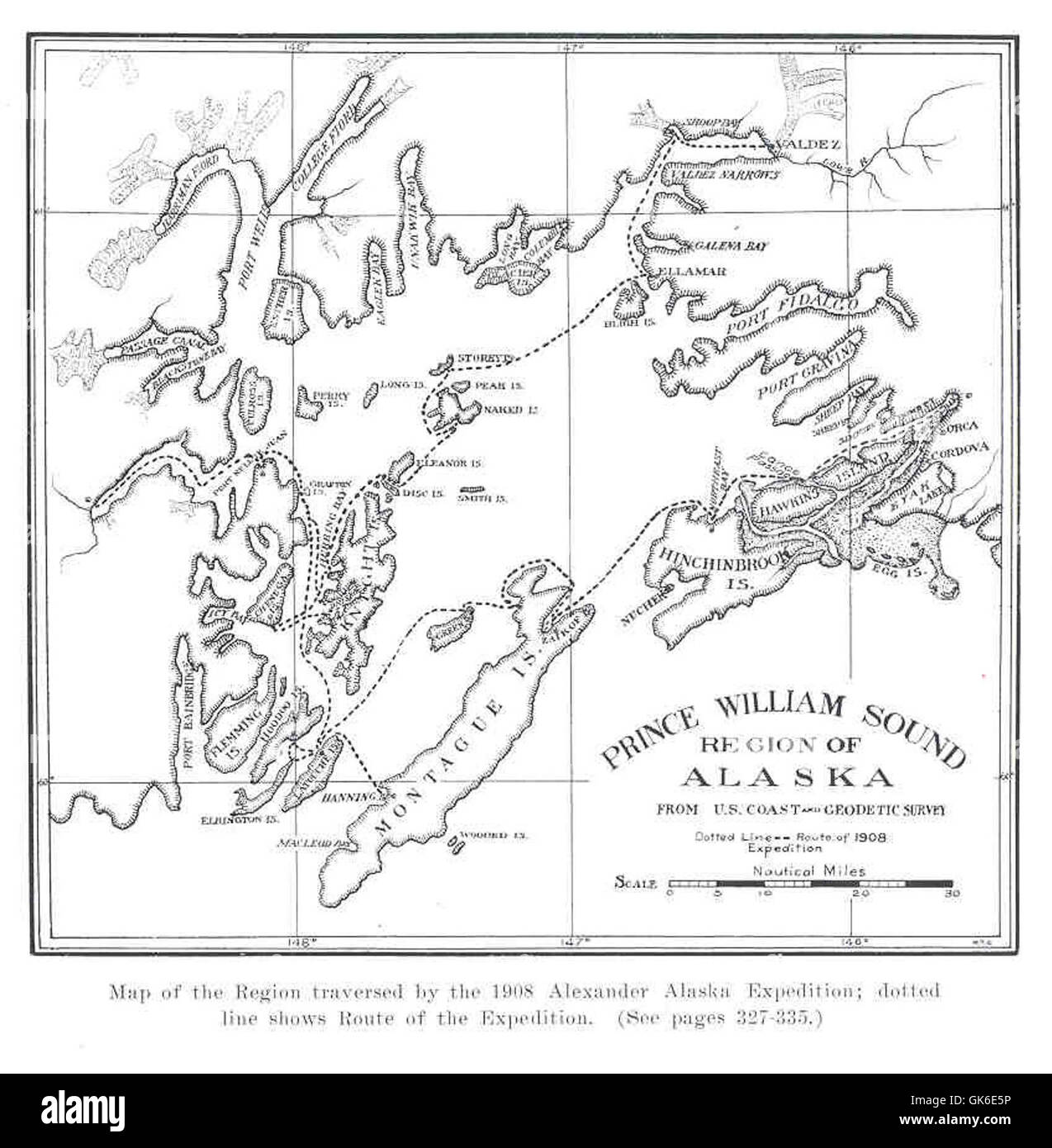 Old Map Of Alaska Cut Out Stock Images & Pictures - Alamy