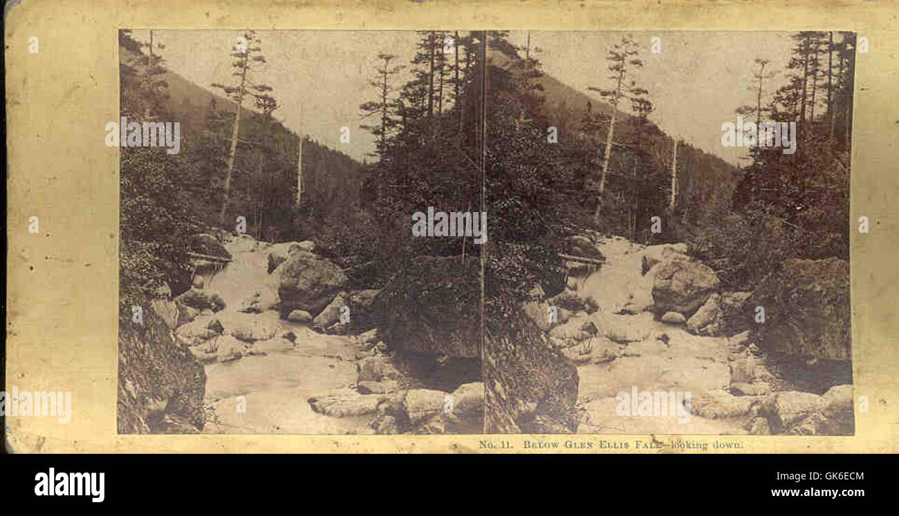 36185 Below Glen Ellis Falls, Looking down Stock Photo - Alamy