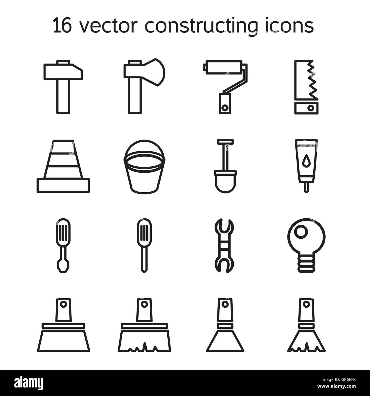 Constructing symbols Cut Out Stock Images & Pictures - Alamy