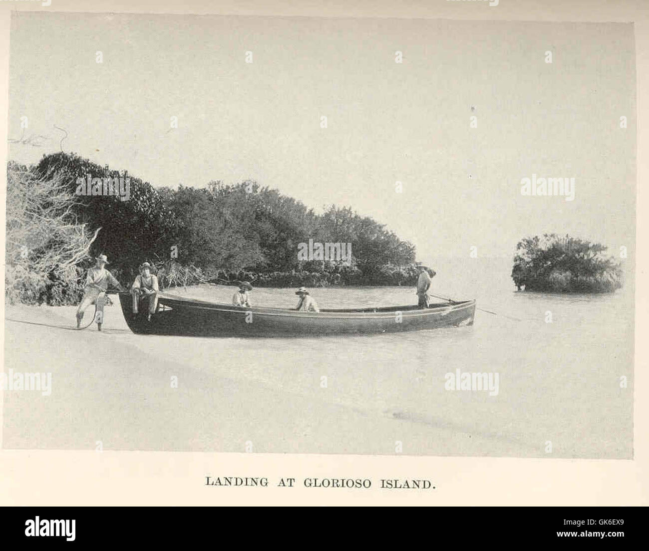 A plane landing at Glorioso Island, a French territory located in the ...