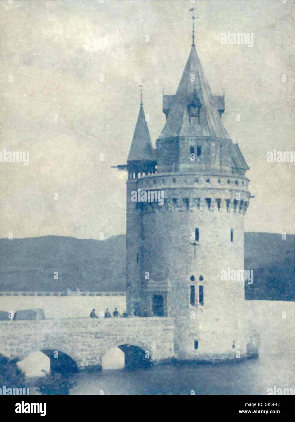 A reservoir, typically a large artificial or natural water storage ...