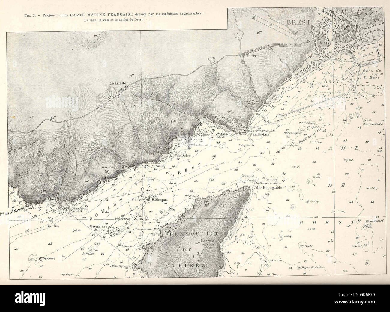 Map of brest france hi-res stock photography and images - Alamy