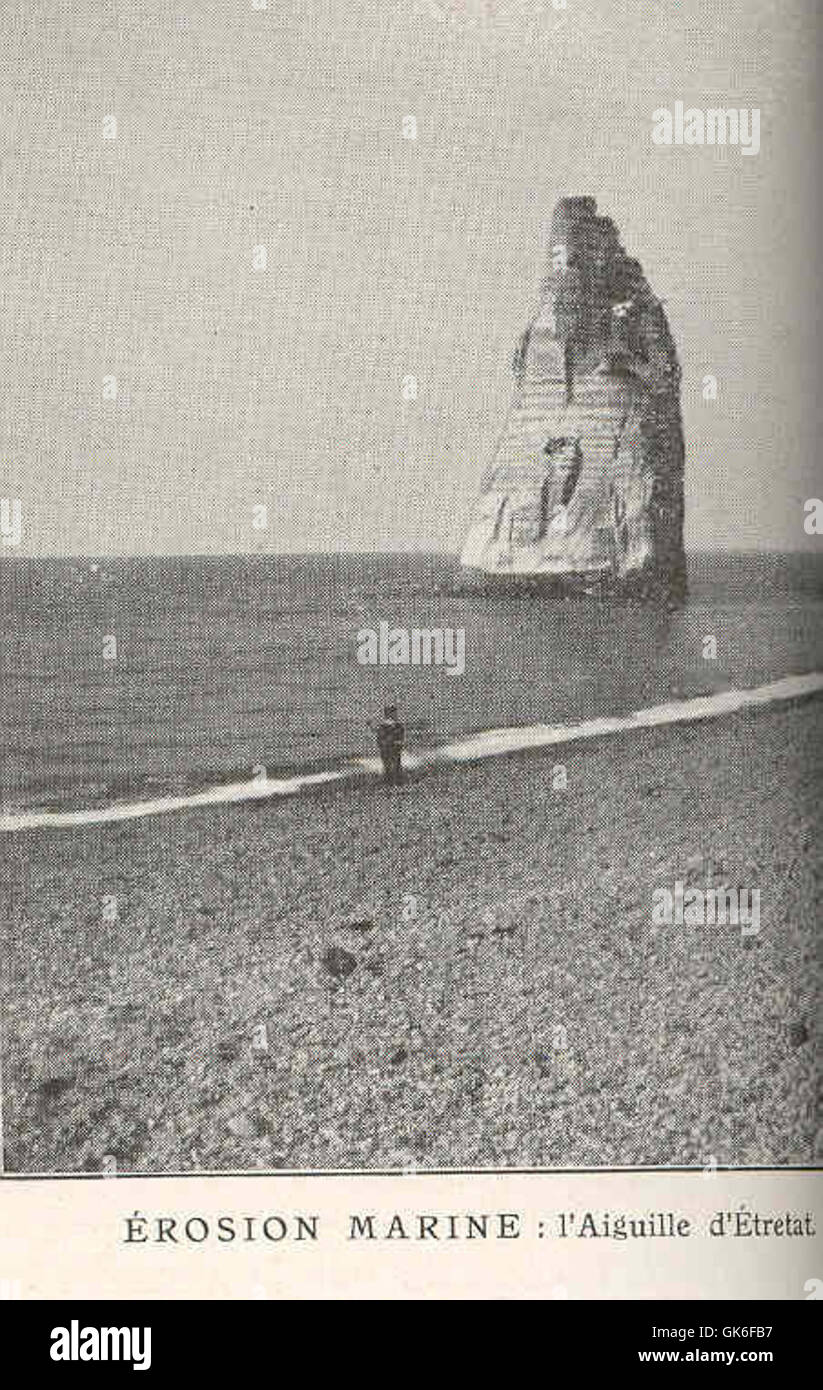 The Aiguille d'Etretat is a natural rock formation on the Normandy ...