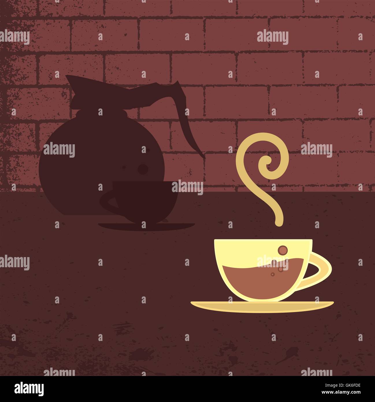 Vector poster, banner with coffee cup and coffee maker Stock Vector ...