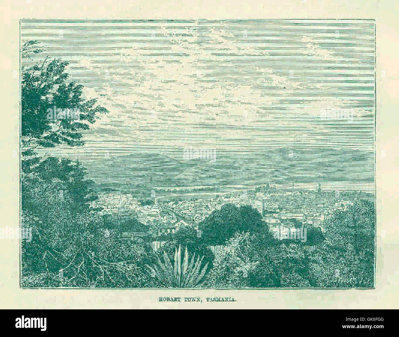 Antique hobart map hi-res stock photography and images - Alamy