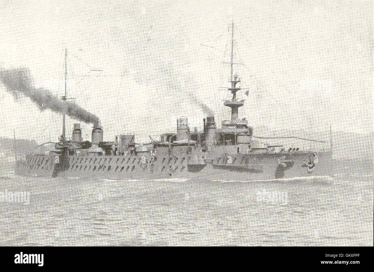 The French ironclad battleship *Gloire*, commissioned in 1859, was one ...