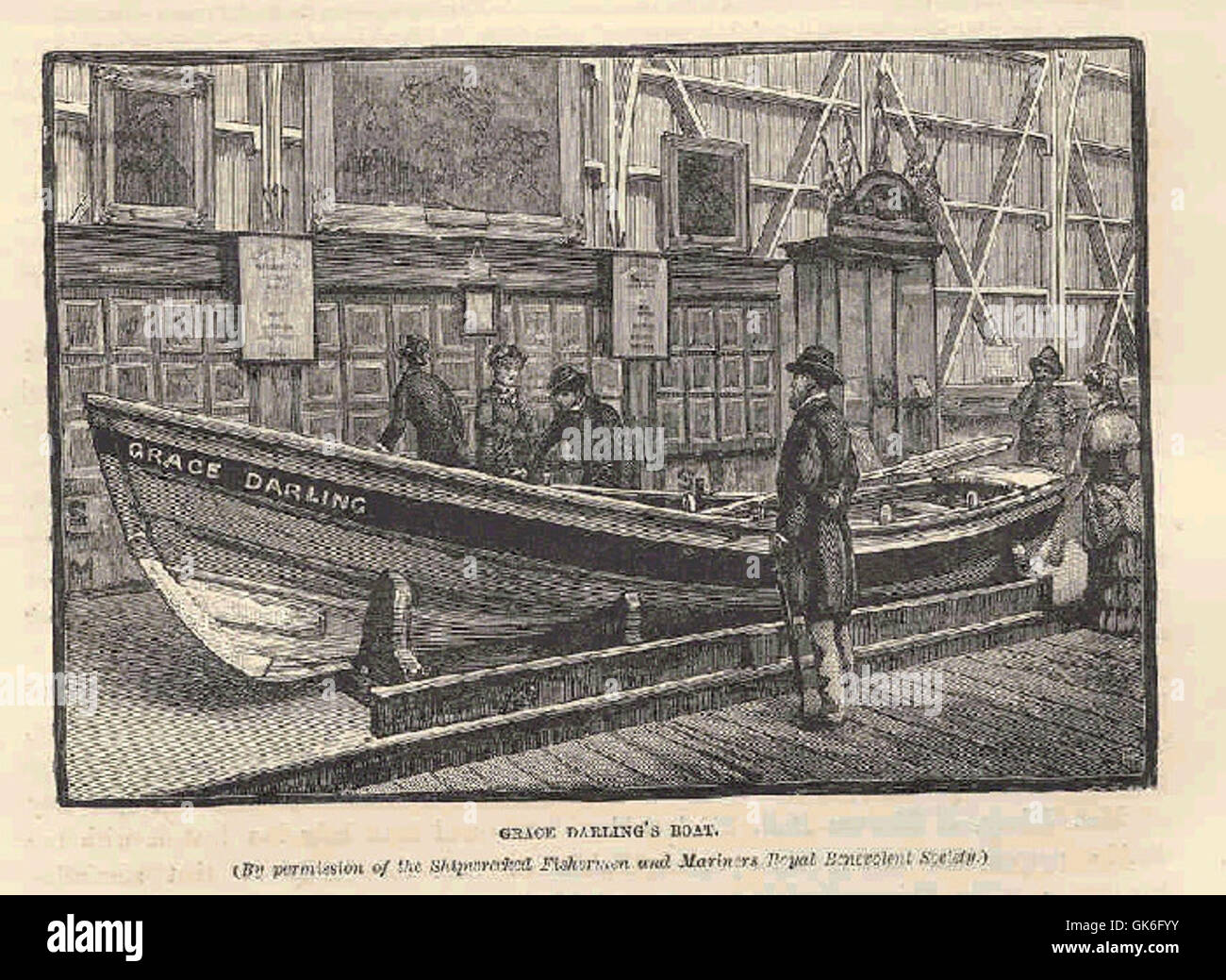 Grace Darling's boat was used in her famous rescue of shipwreck ...