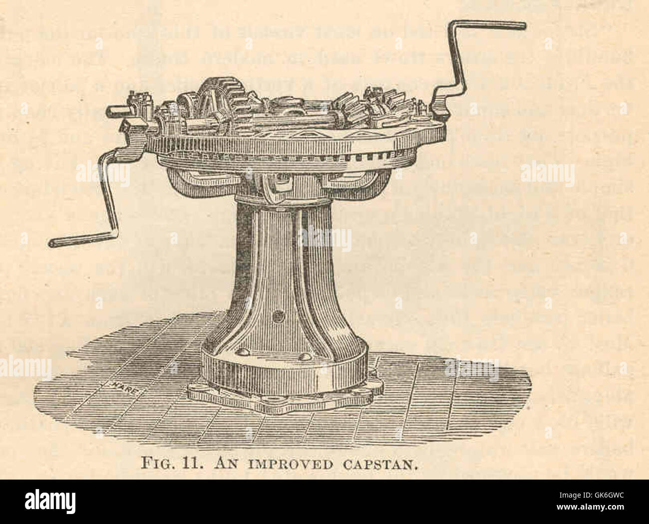 37797 Improved Capstan Stock Photo - Alamy