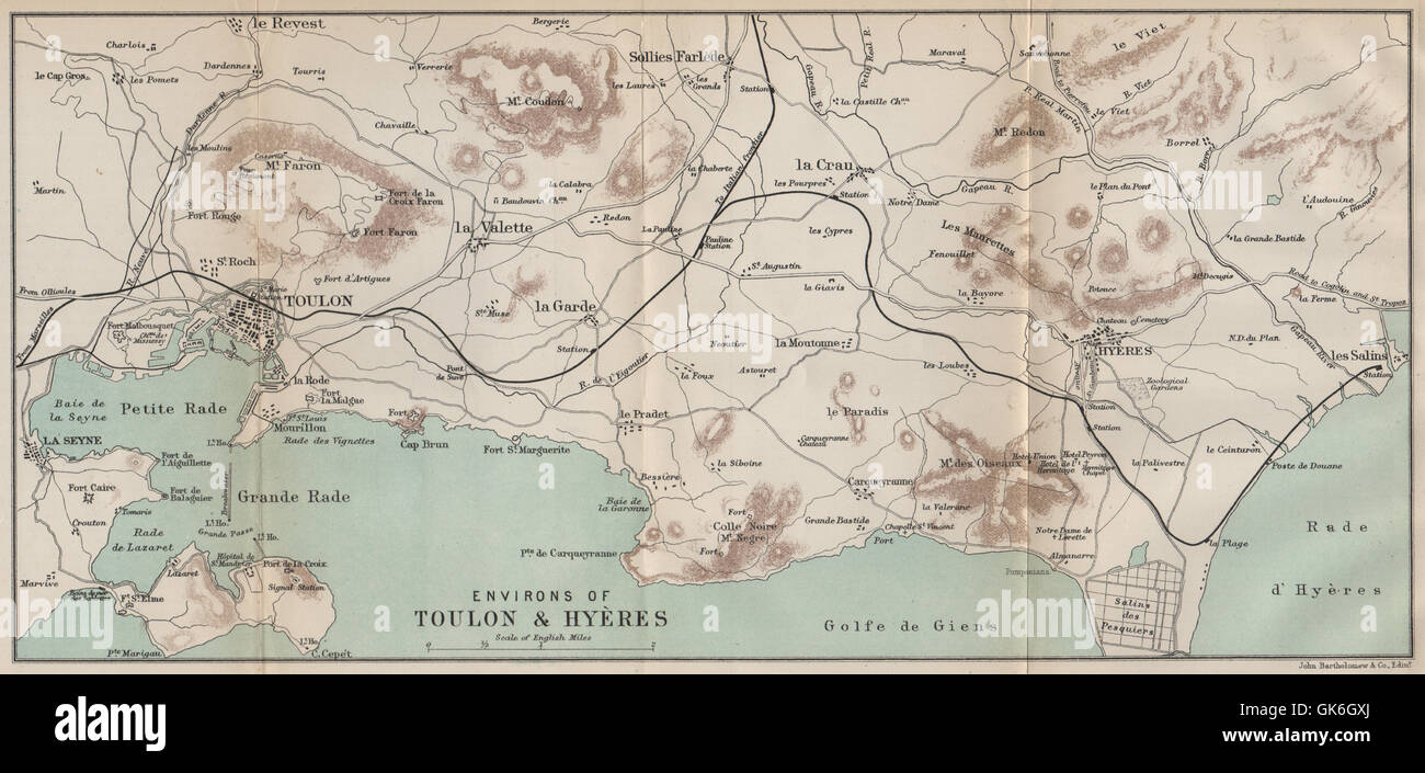 Map of toulon hi-res stock photography and images - Alamy