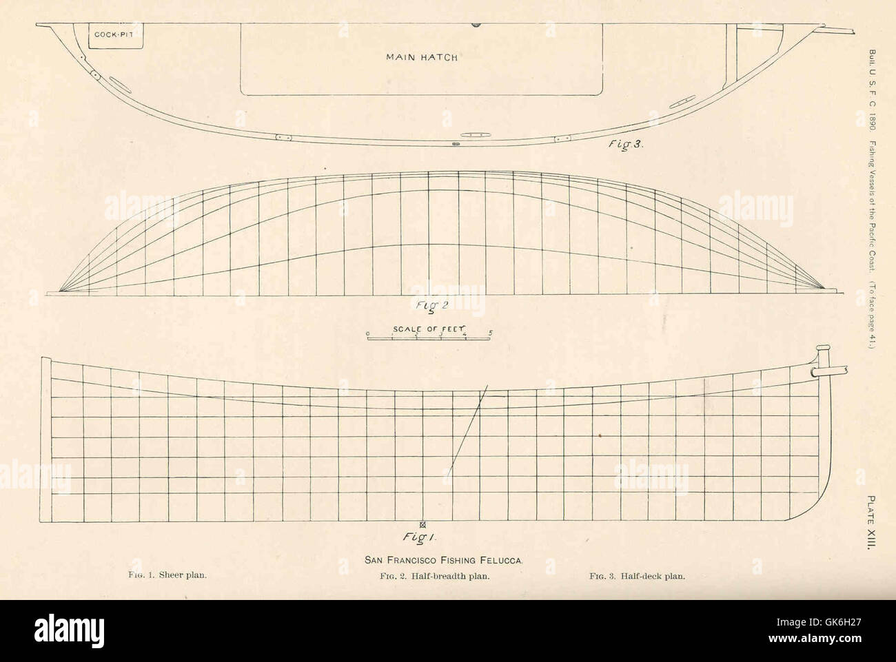 The San Francisco Fishing Felucca was a traditional type of boat used ...