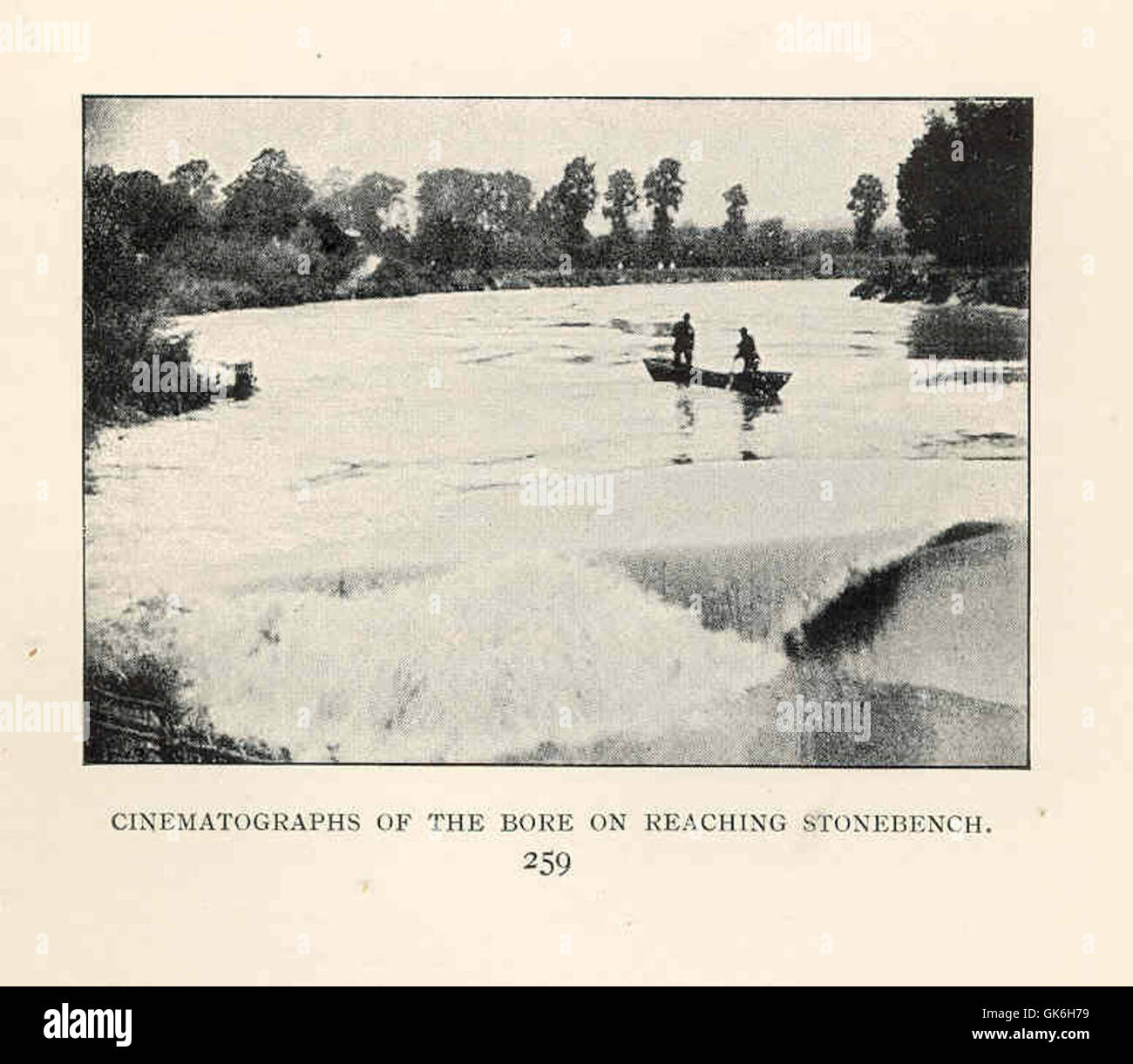 Cinematographs capture the phenomenon of the bore, a tidal wave, as it ...