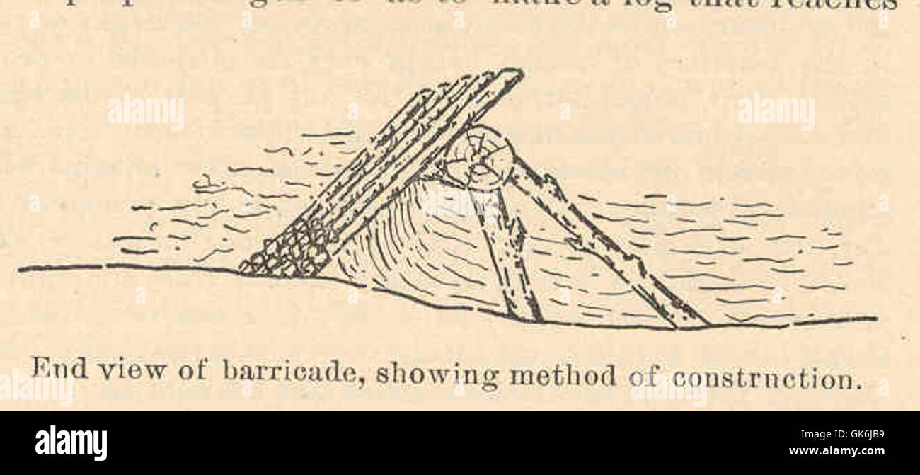 The image shows the end view of a barricade, highlighting its ...