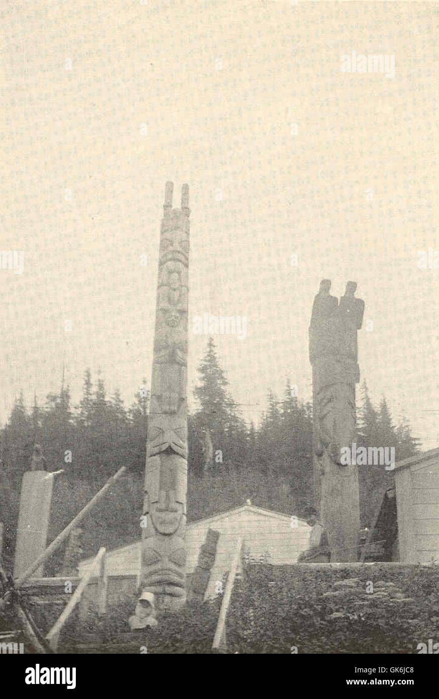 Totem poles at Kasaan Village, Alaska, reflect the rich cultural ...