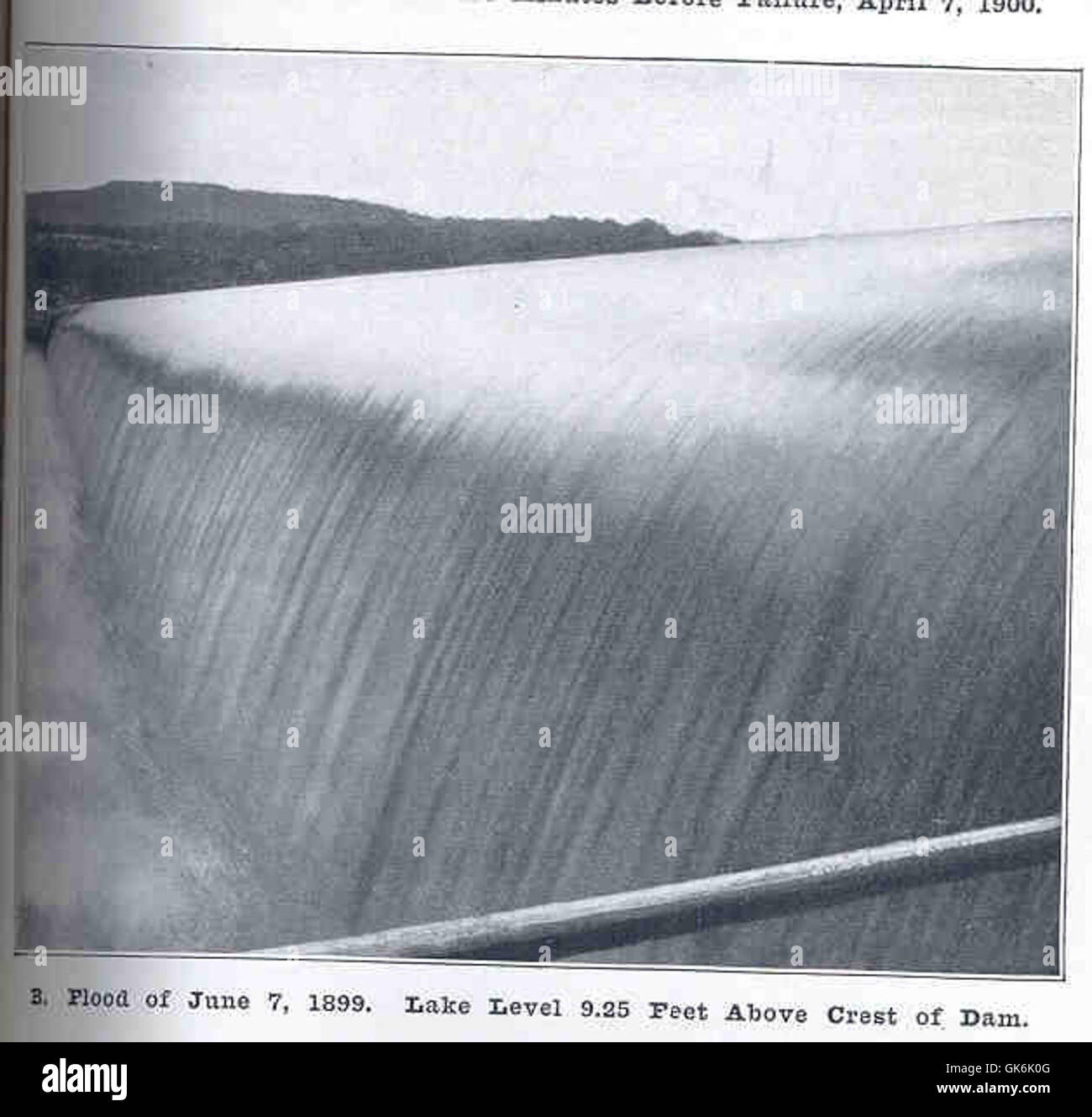 The Austin Dam, which failed during the flood of June 7, 1899, caused ...