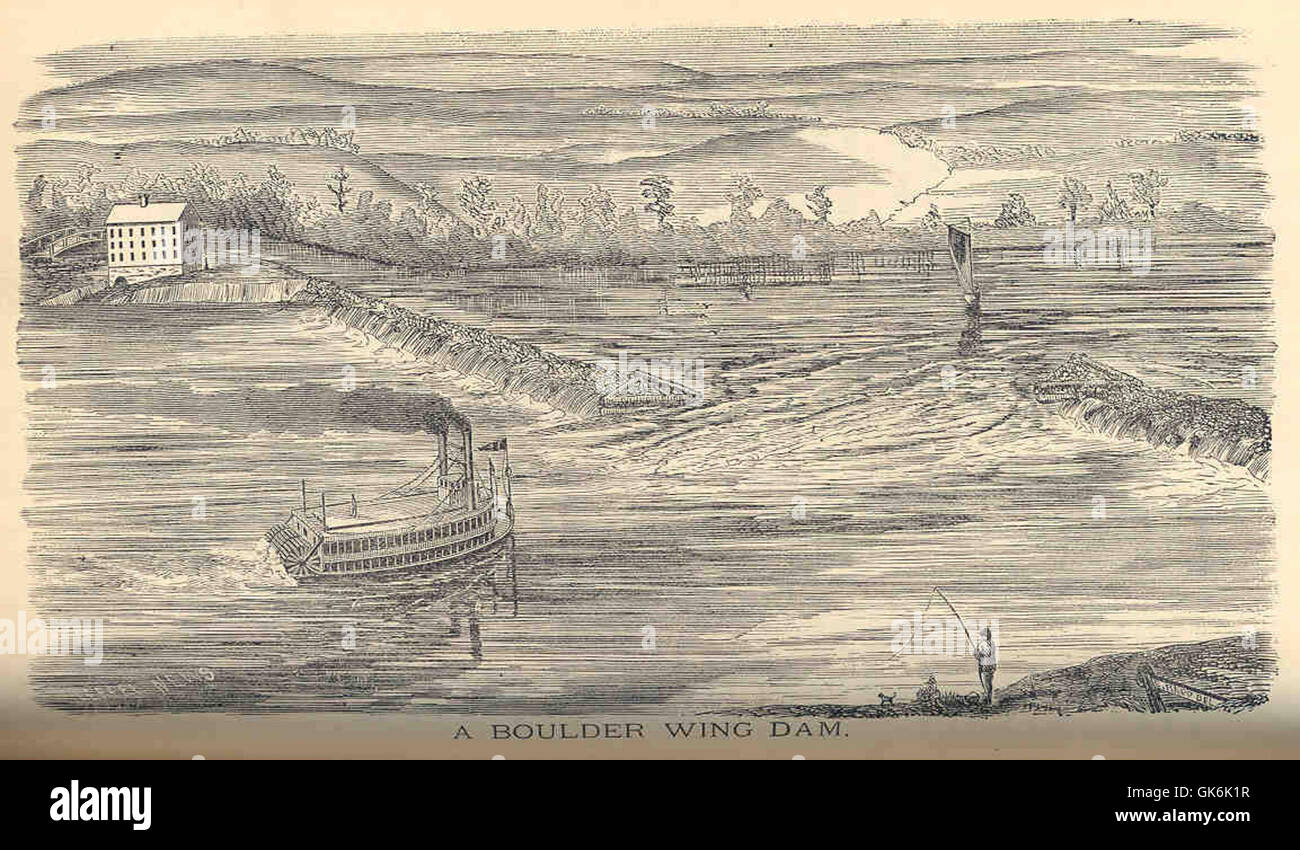 The Boulder Wing Dam is a structure designed to control water flow and ...