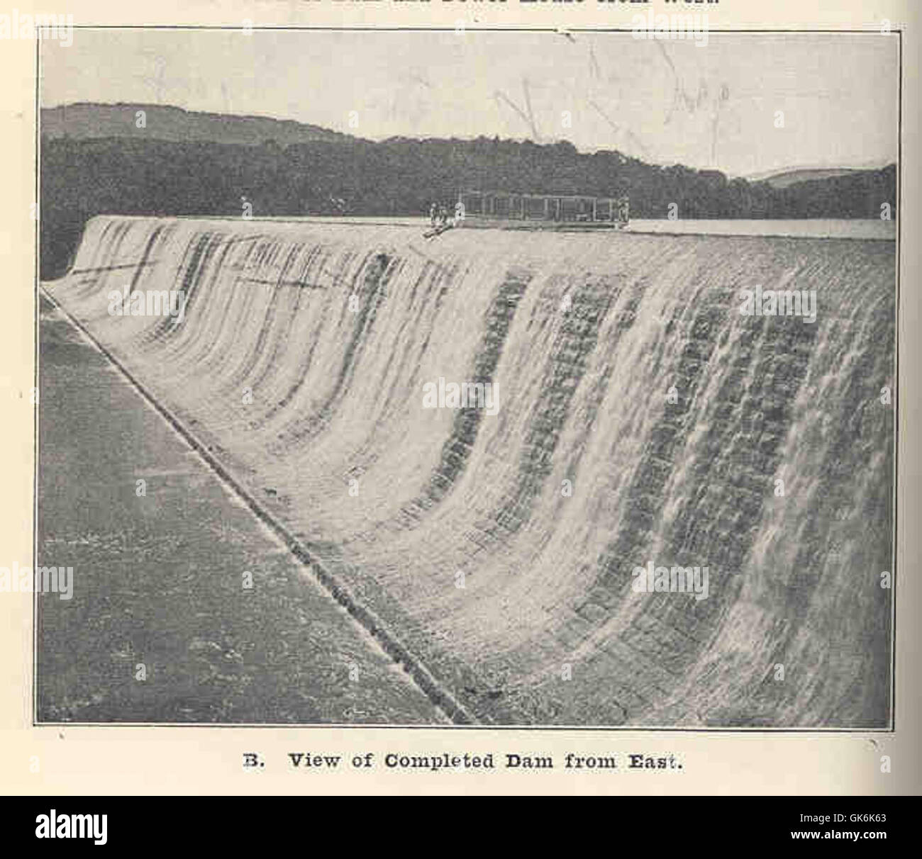 The '33204 Austin Dam' depicts the completed structure from the east ...