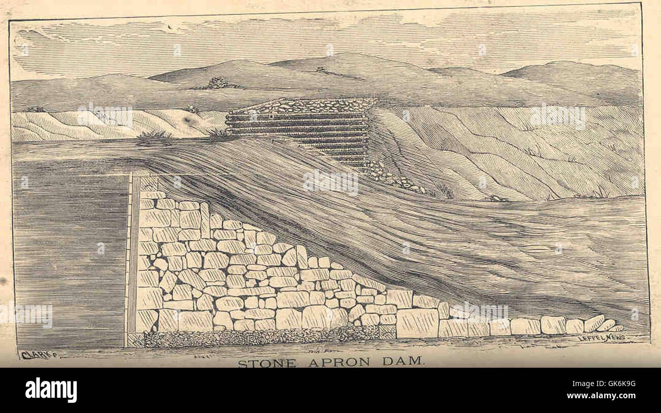 The Stone Apron Dam, a type of infrastructure used for water management ...
