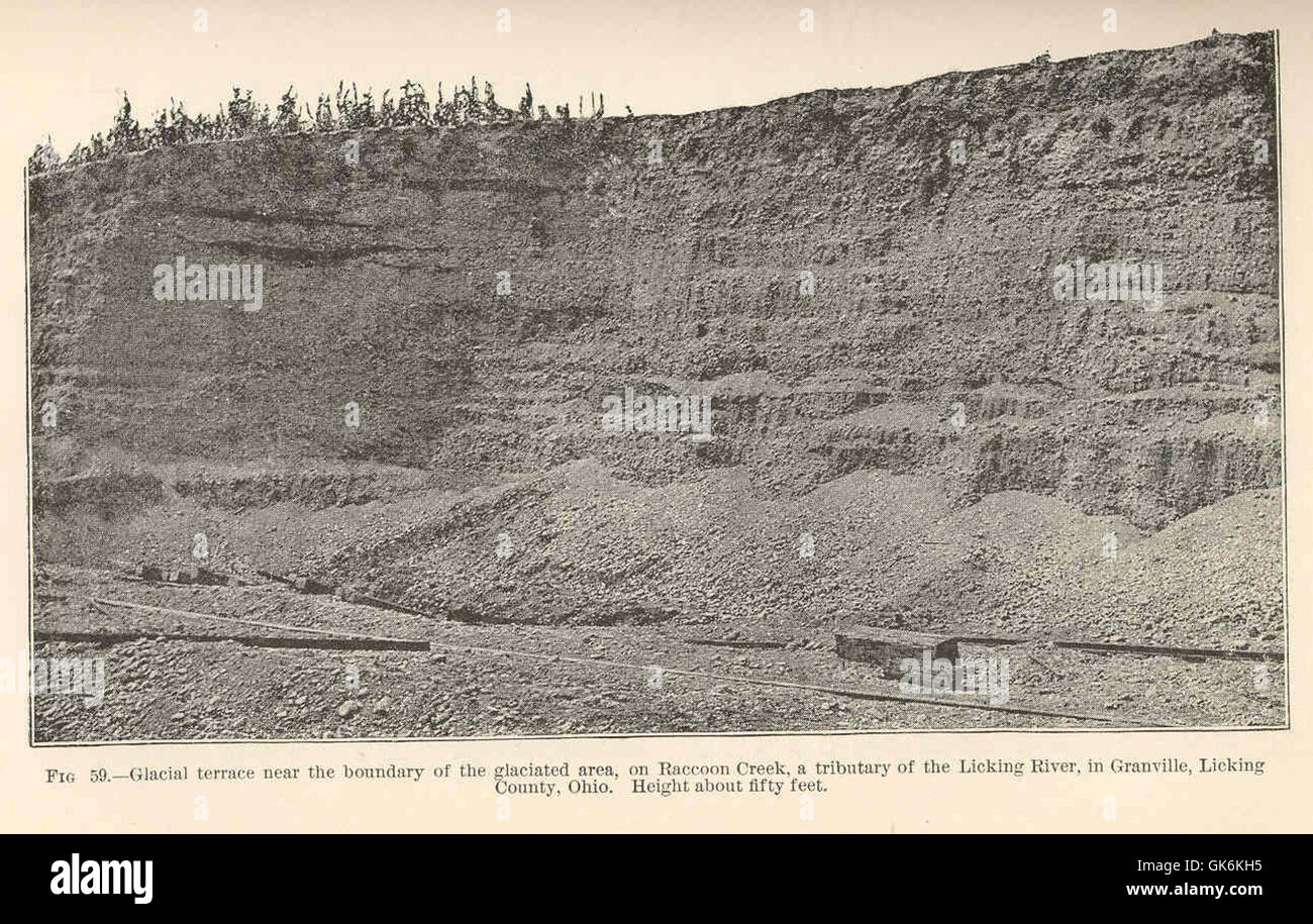 The glacial terrace near the boundary of the glaciated area on Raccoon ...