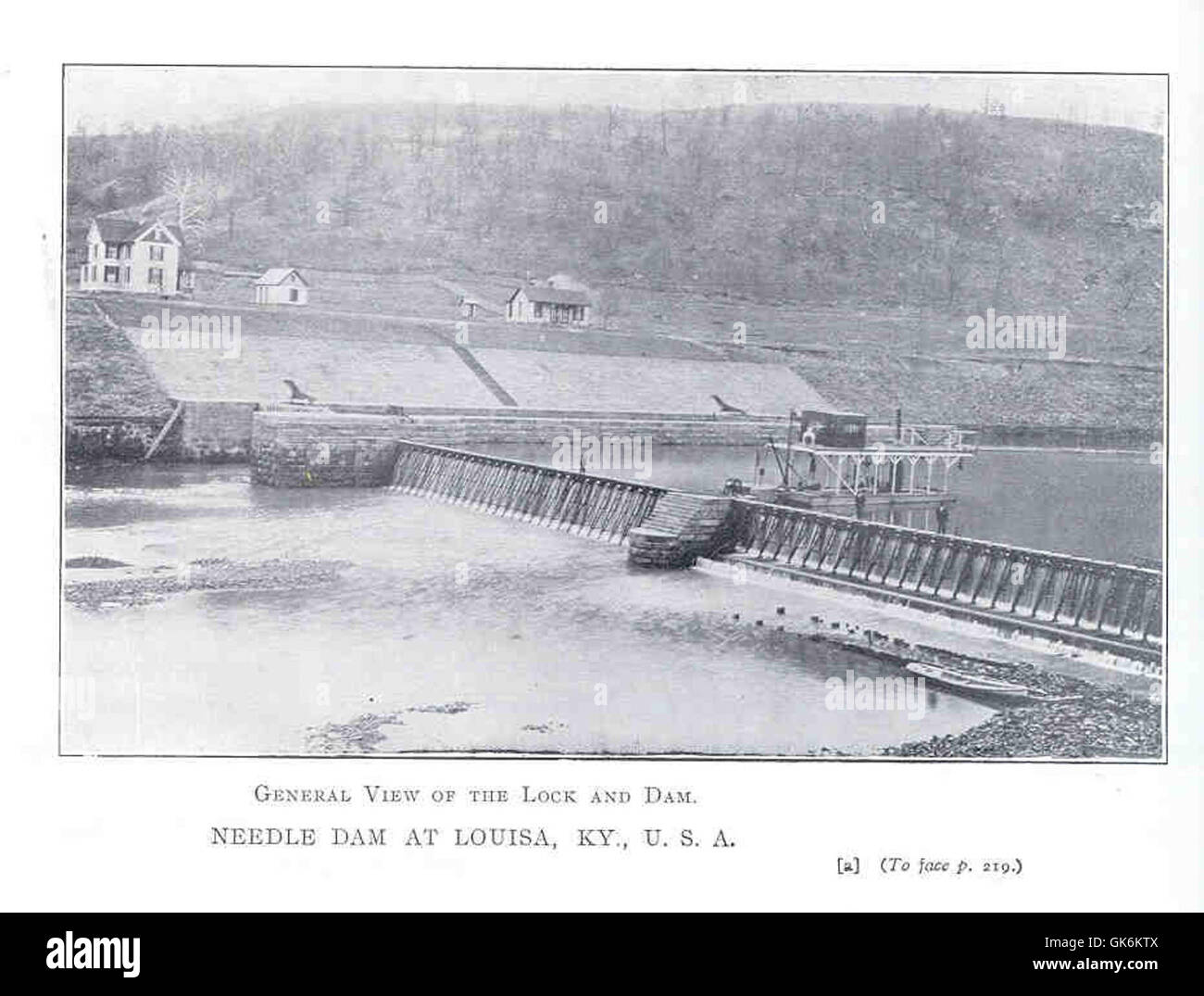 The Needle Dam, located at Louisa in Kentucky, USA, is a hydraulic ...