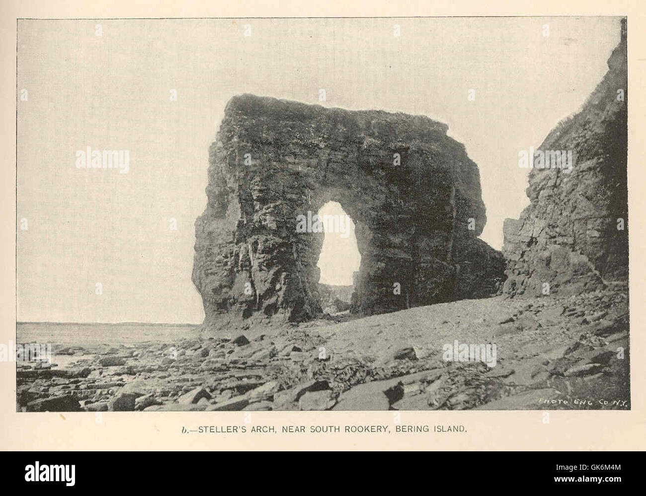 Steller's Arch, located near the South Rookery on Bering Island, is a ...